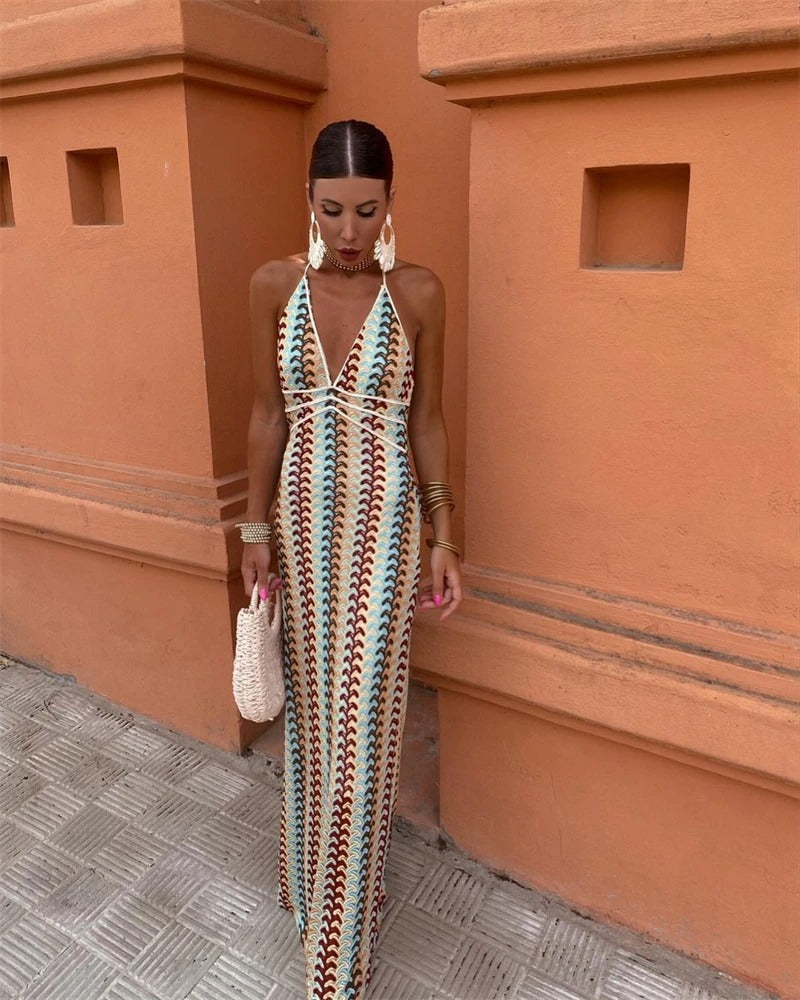 Andie - Chic V-Neck Dress – Amy Walker